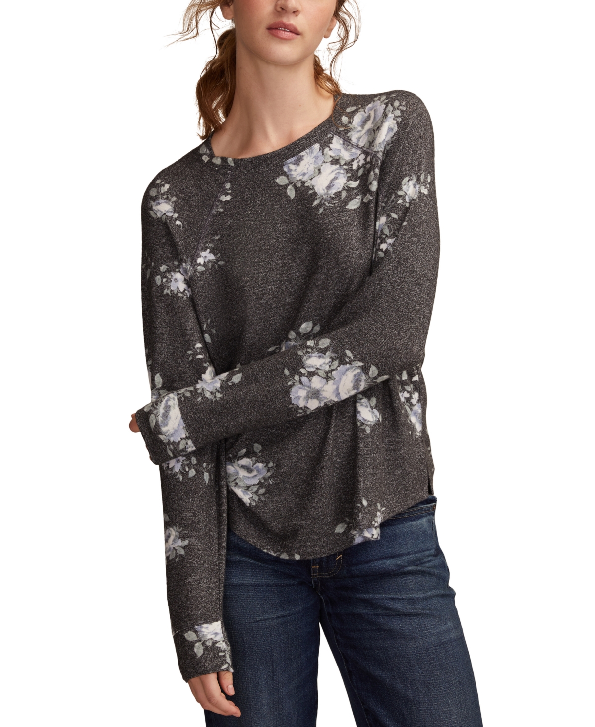 Click here for Lucky Brand Womens Cloud Long Sleeve Crew Neck Swe... prices