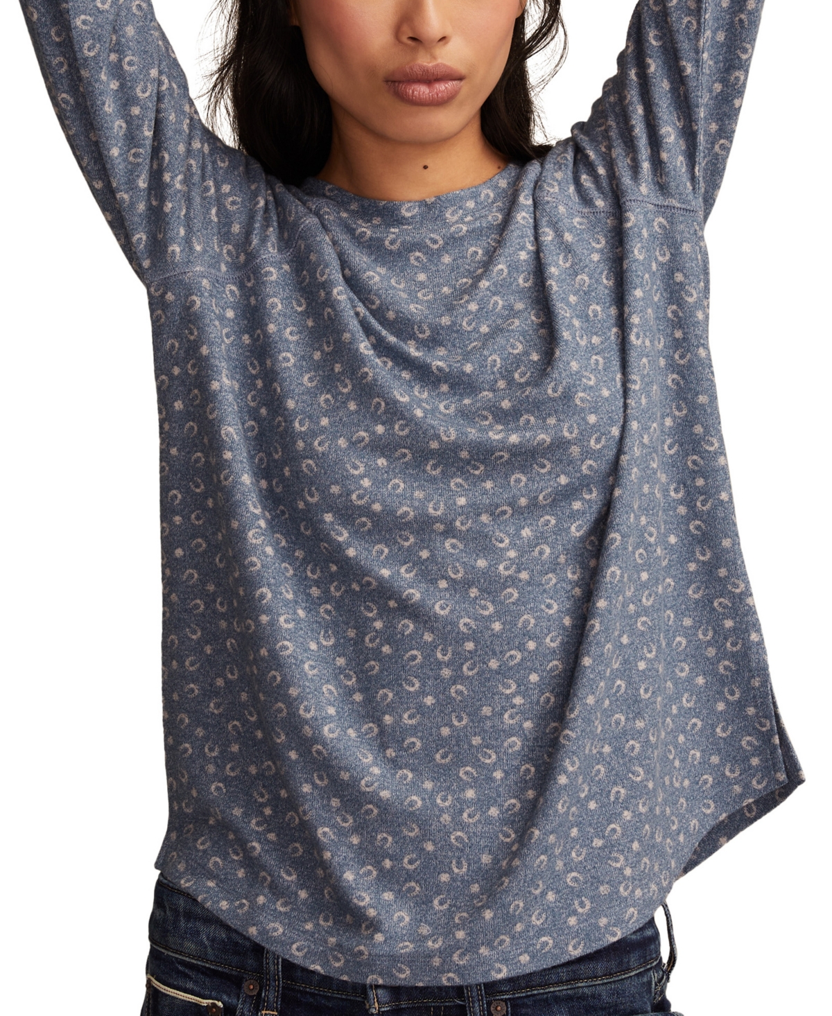 Click here for Lucky Brand Womens Cloud Long Sleeve Crew Neck Swe... prices