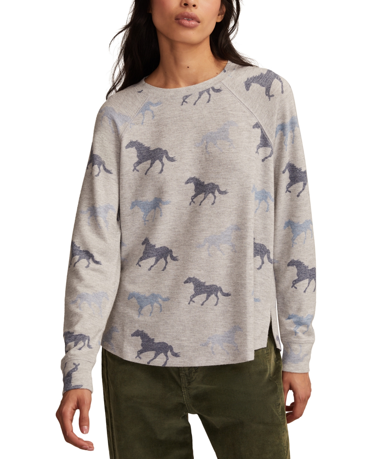Click here for Lucky Brand Womens Cloud Long Sleeve Crew Neck Swe... prices