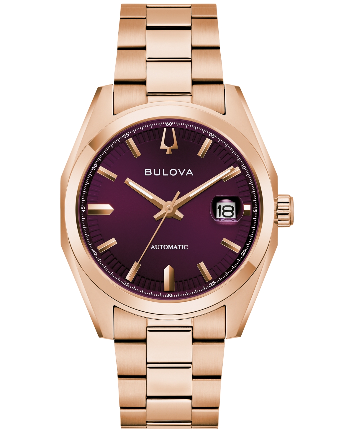 Click here for Bulova Mens Classic Surveyor Automatic Rose Gold-T... prices