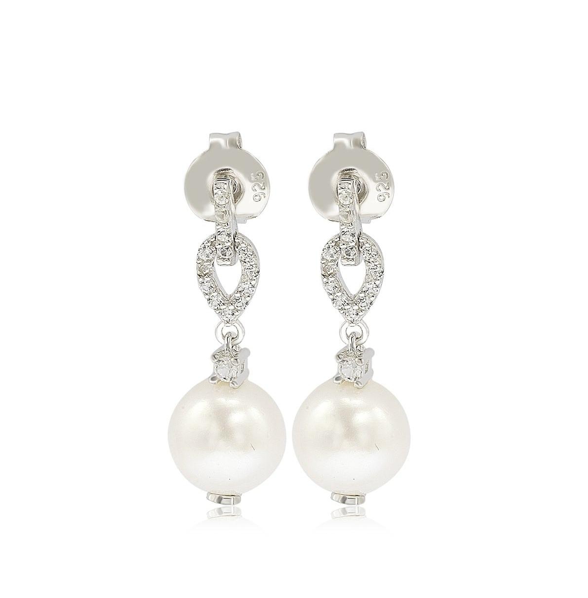 Click here for Suzy Levian Sterling Silver Pearl & White Sapphire... prices