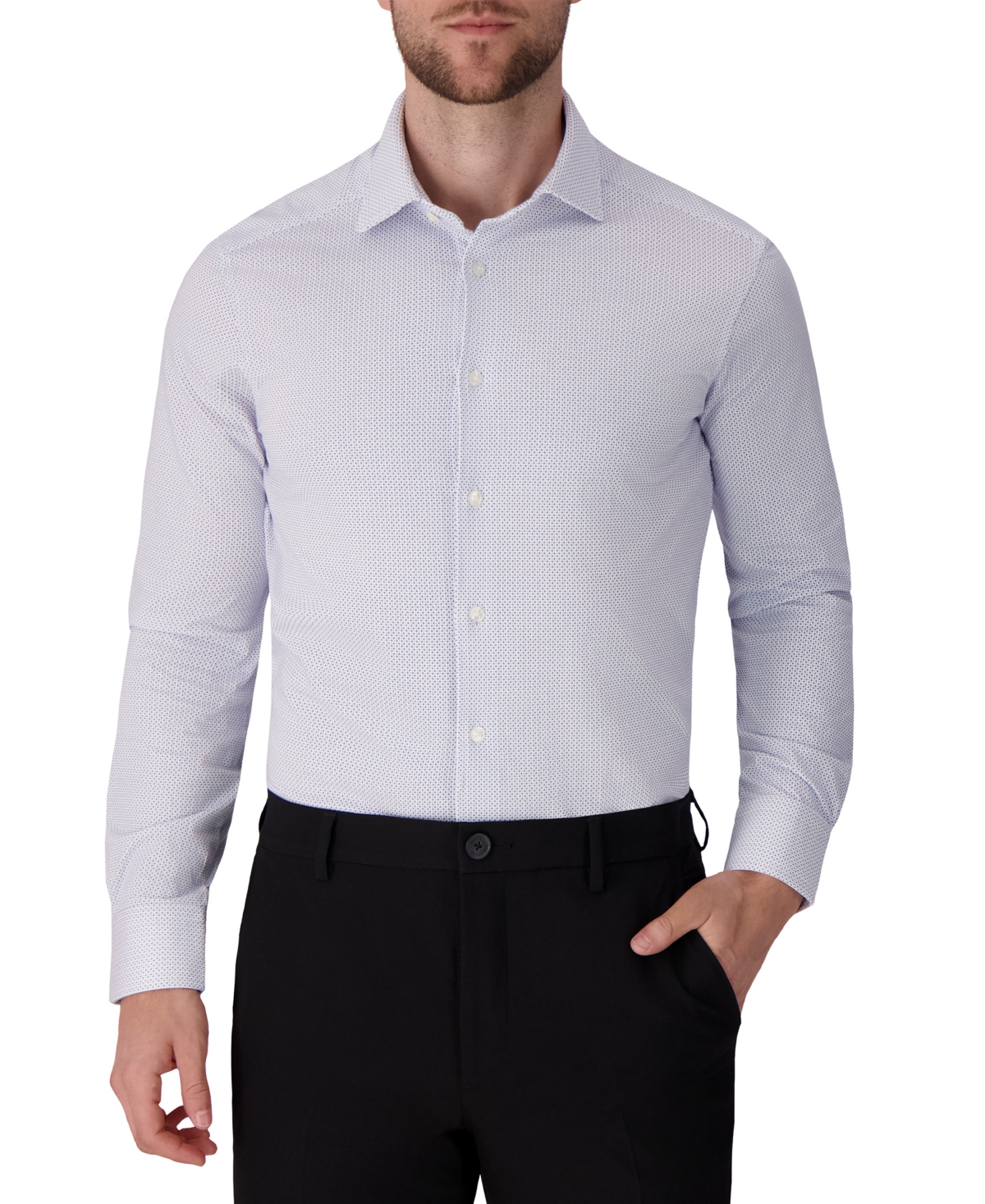 Click here for Victor Emmanuel Mens Geometric Print Spread Collar... prices