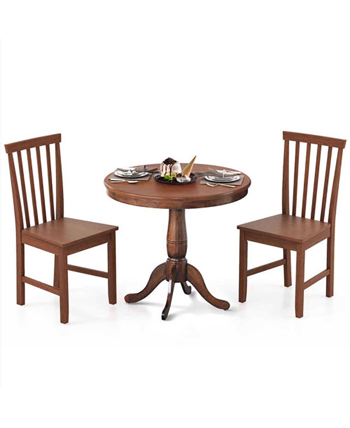 Click here for Gymax 3-Piece Dining Kitchen Table Dining Set Mid-... prices