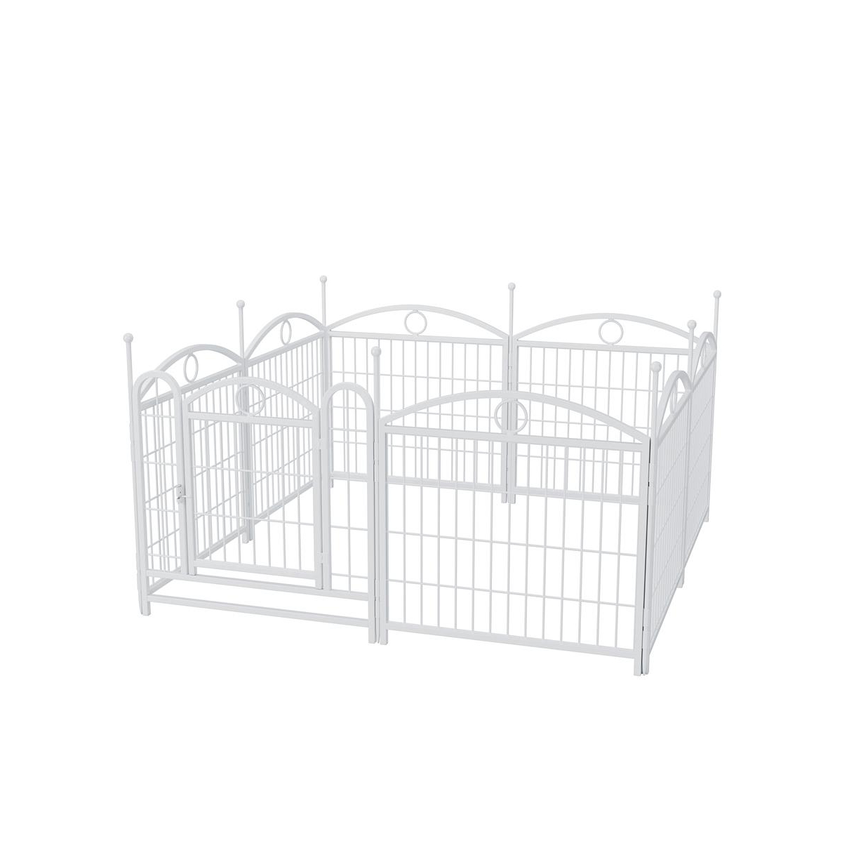 Click here for Aostirmotor 24 in H. 8 White Panels Heavy Duty Met... prices