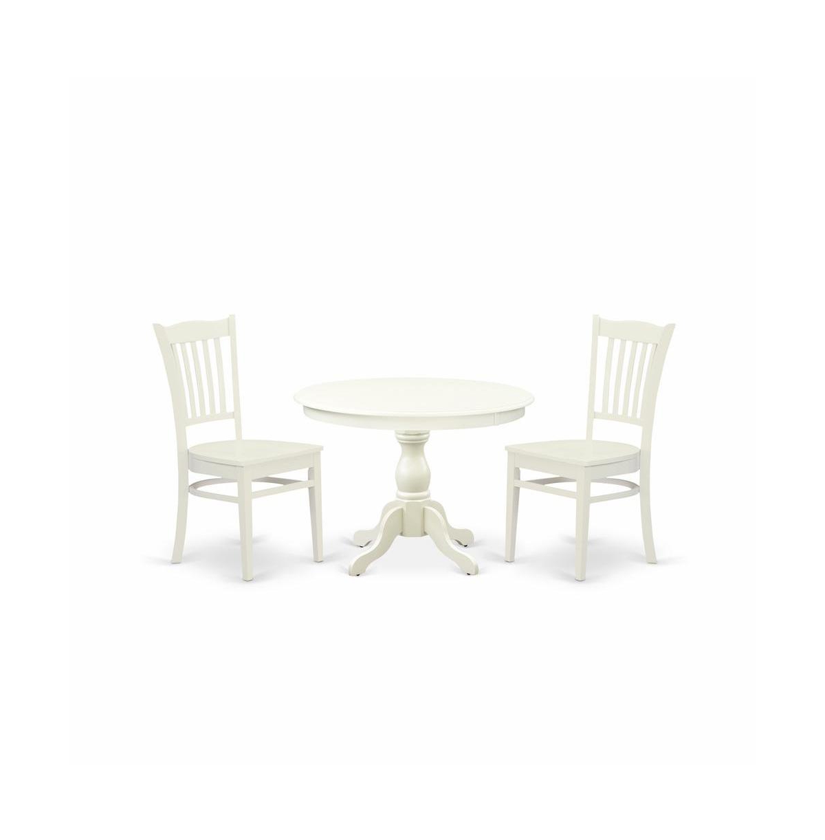 Click here for East West Furniture 3 Piece Table Set - Linen Whit... prices