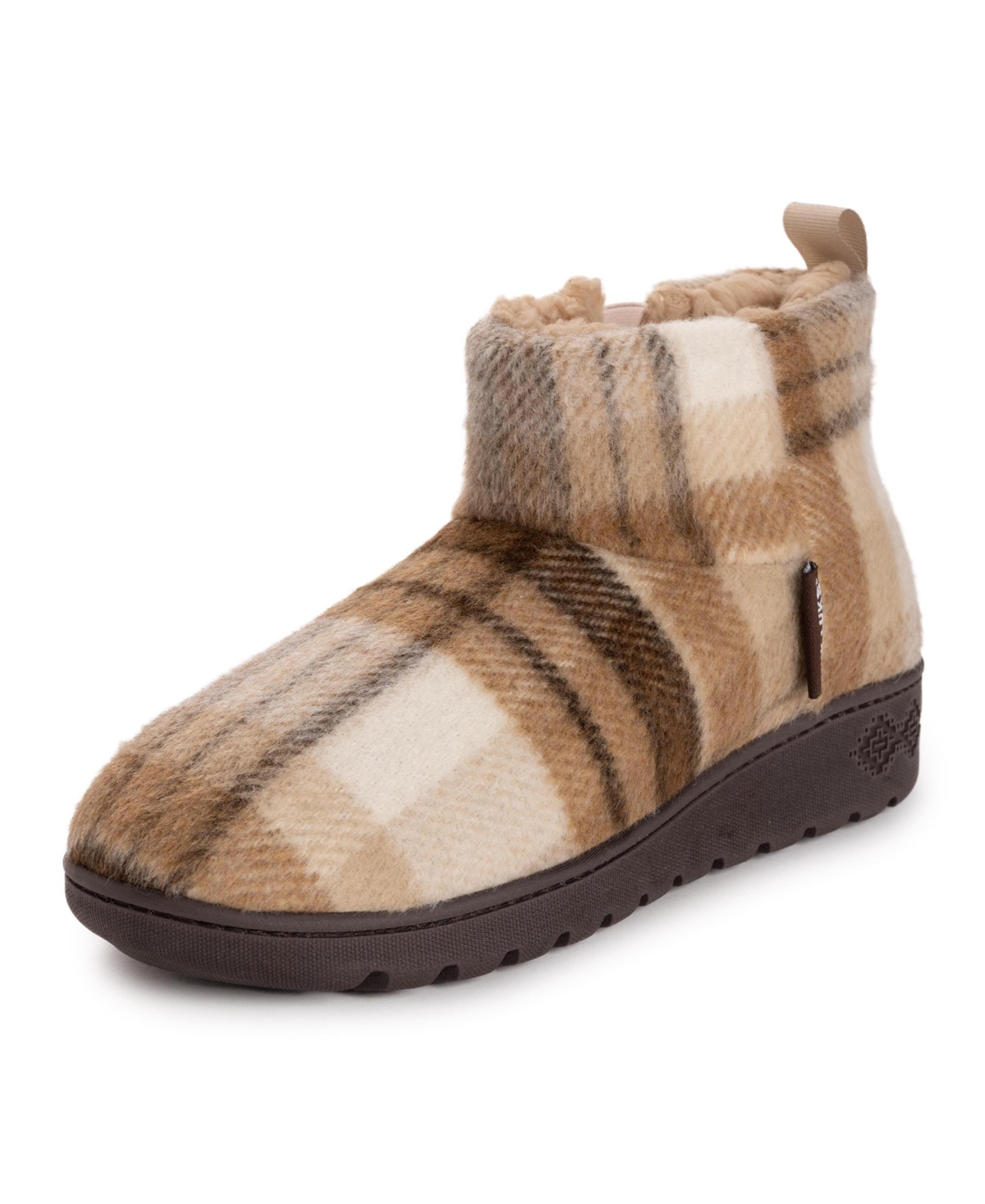 Click here for Muk Luks Womens Avery Slipper - Cocoa plaid prices