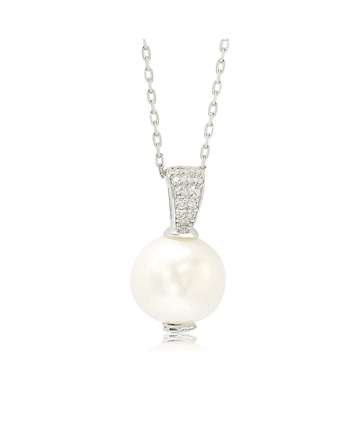 Click here for Suzy Levian New York Sterling Silver Pearl & White... prices