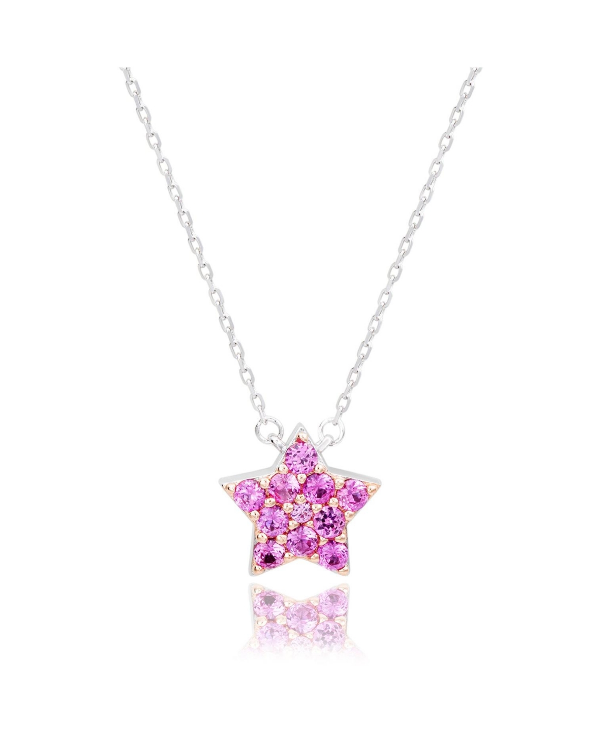 Click here for Suzy Levian Sterling Silver Sapphire Star Necklace... prices