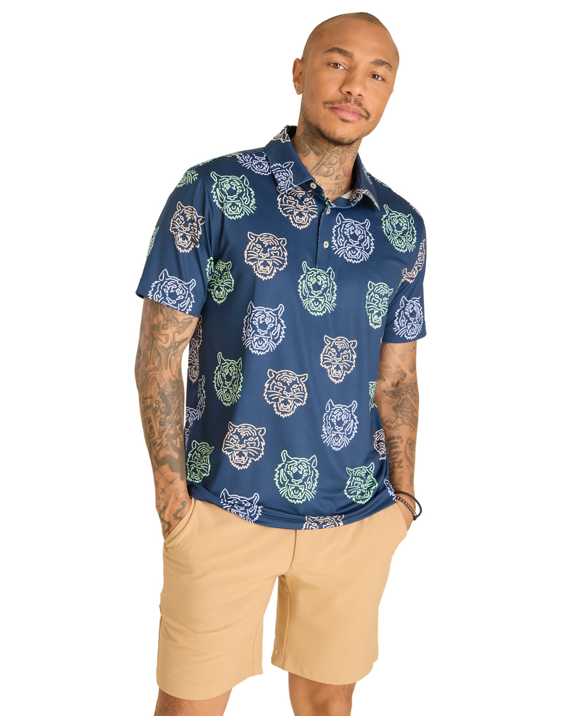 Click here for Chubbies Mens The Big Catwalk Performance Polo Shi... prices