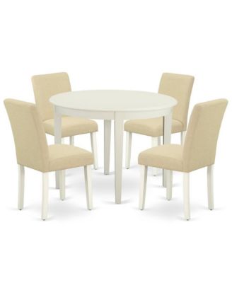 Click here for East West Furniture Dining Room Set Linen White prices