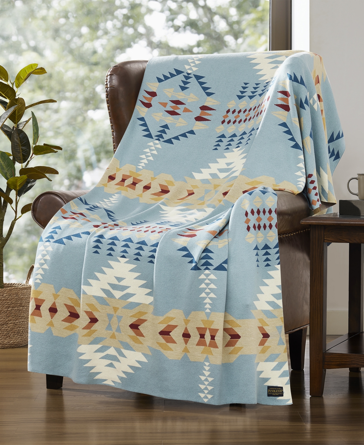 Click here for Pendleton Rancho Arroyo Throw  50 x 70 - Aqua prices