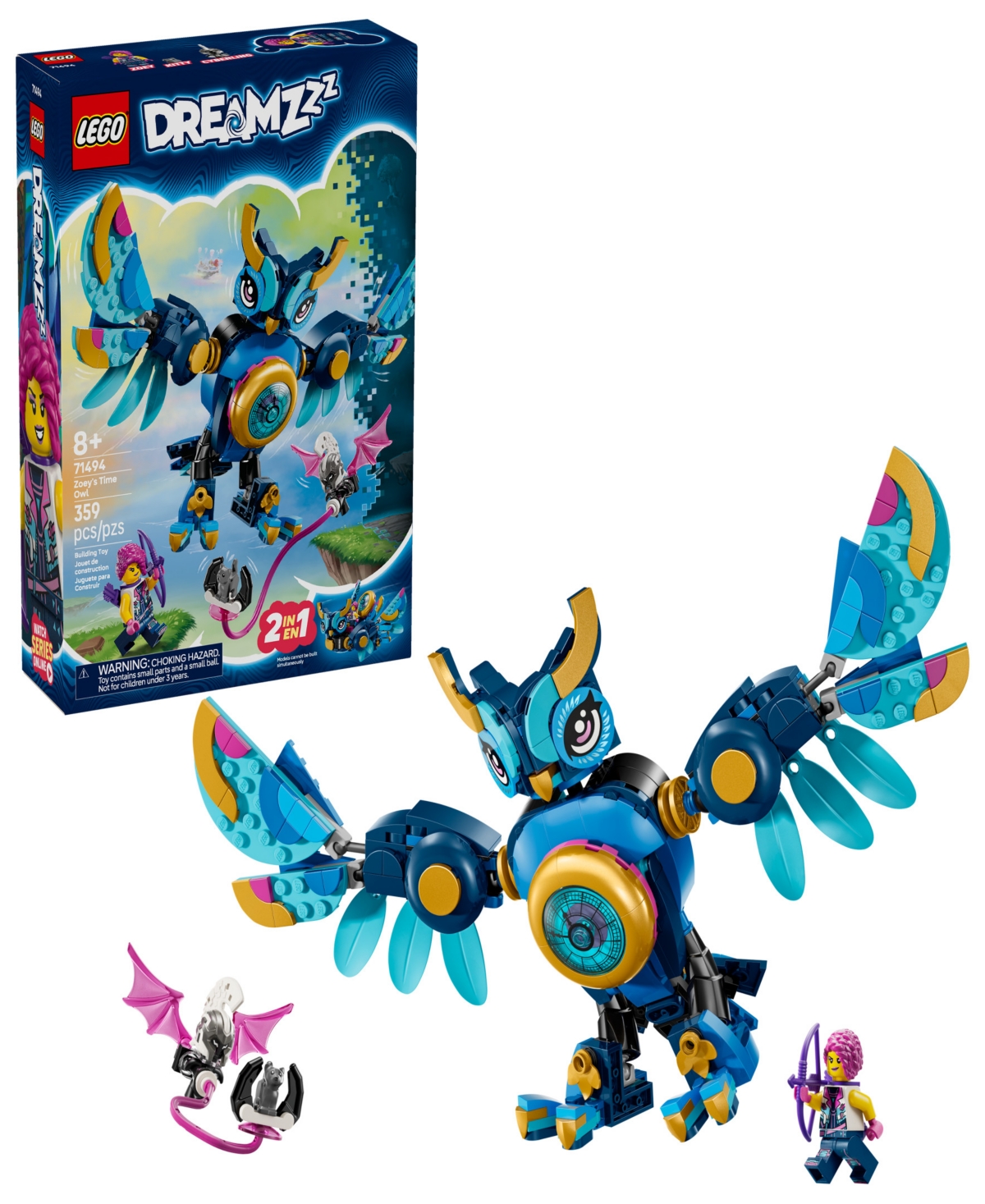 Click here for Lego DREAMZzz Zoeys Time Owl 71494 Toy Building Se... prices