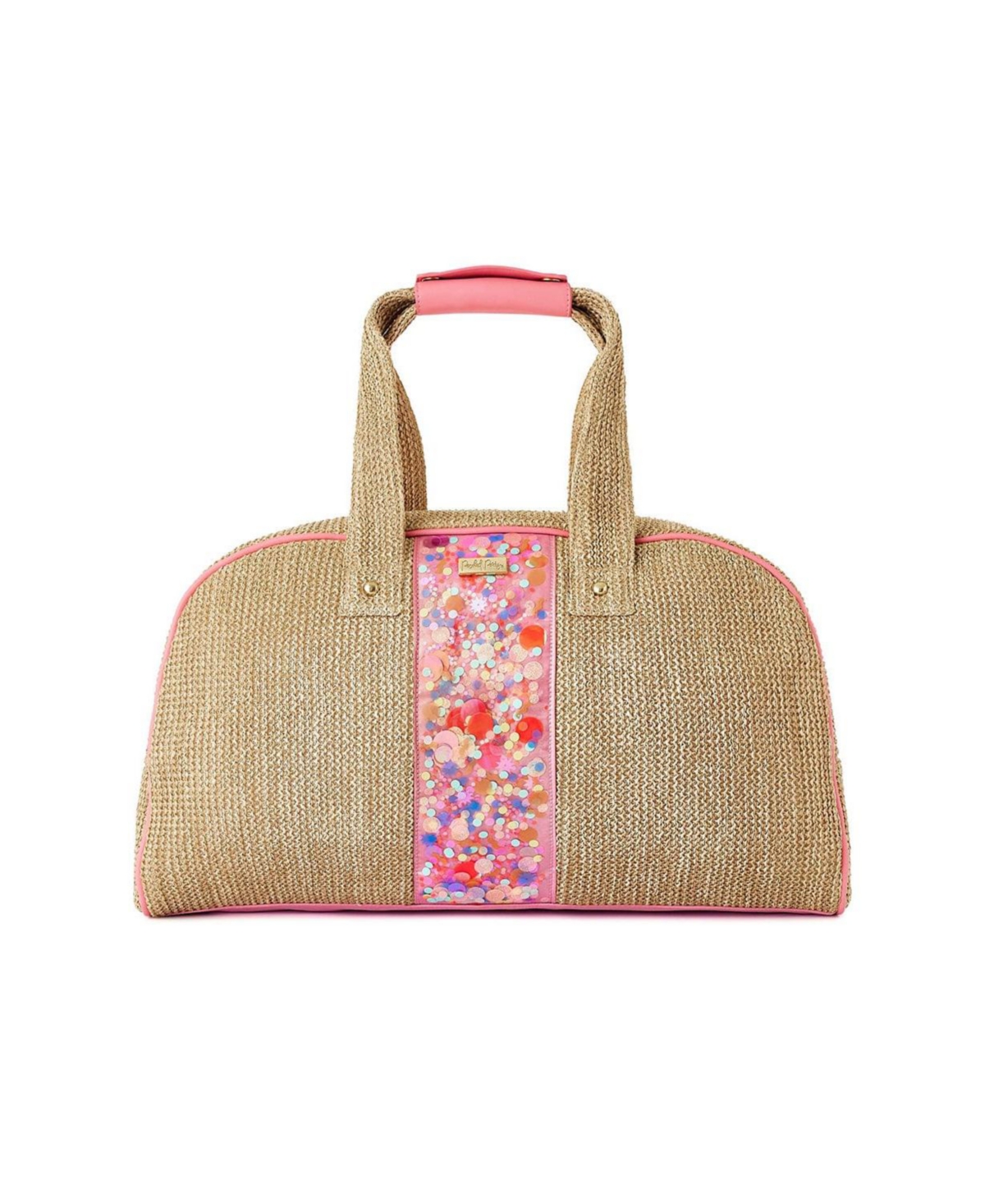 Click here for Packed Party Woven Weekender Tote Bag - Brown prices