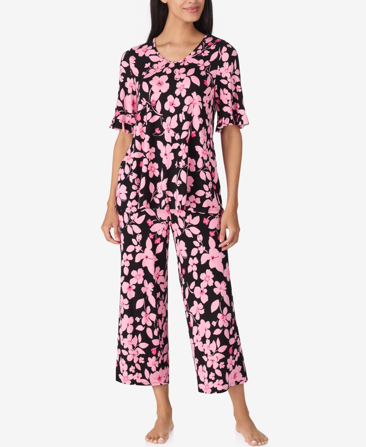 Click here for Ellen Tracy Womens Above Elbow Sleeve Pajama Set -... prices