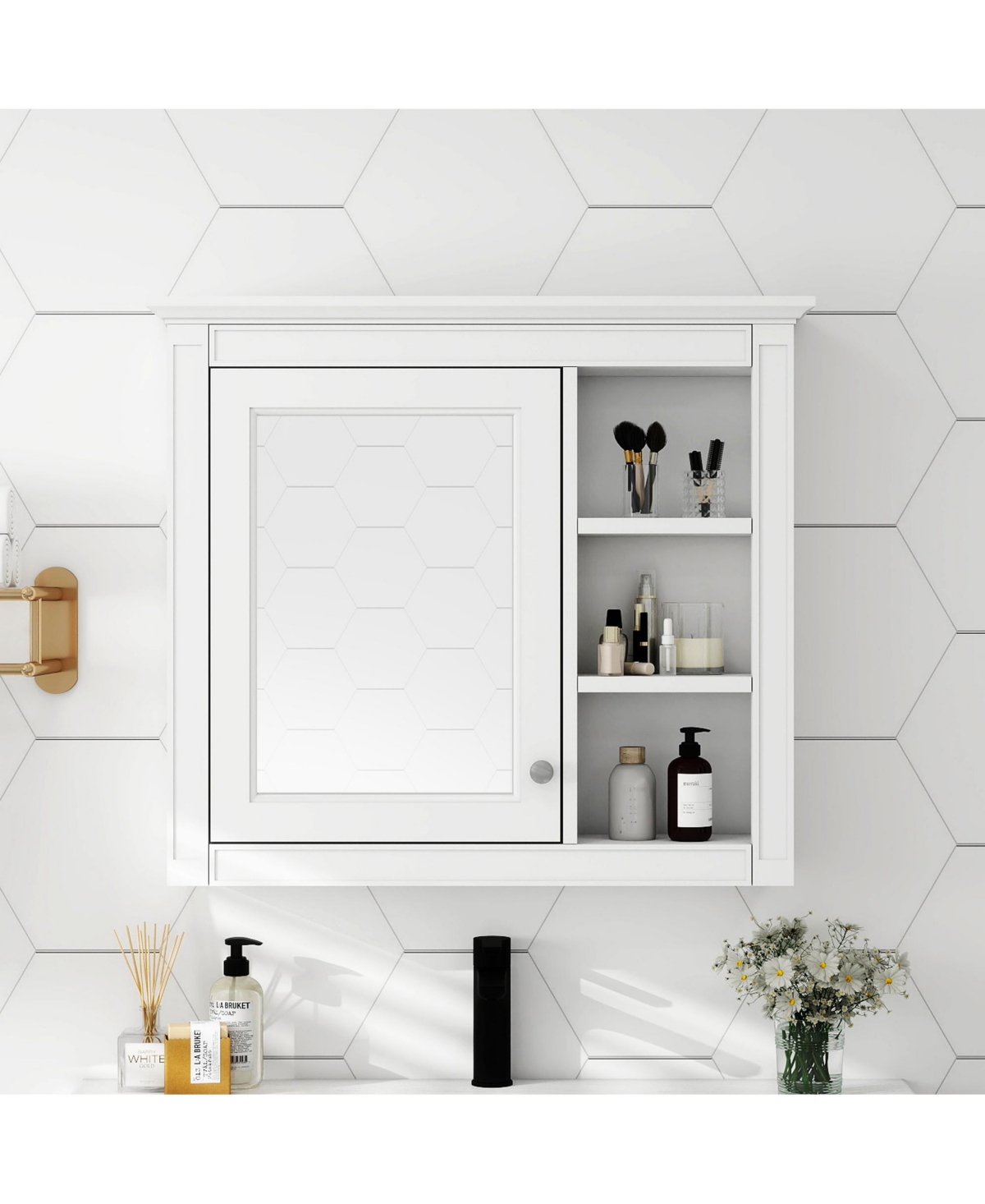 Click here for Casainc 30 x 28 Bathroom Medicine Cabinet with Mir... prices