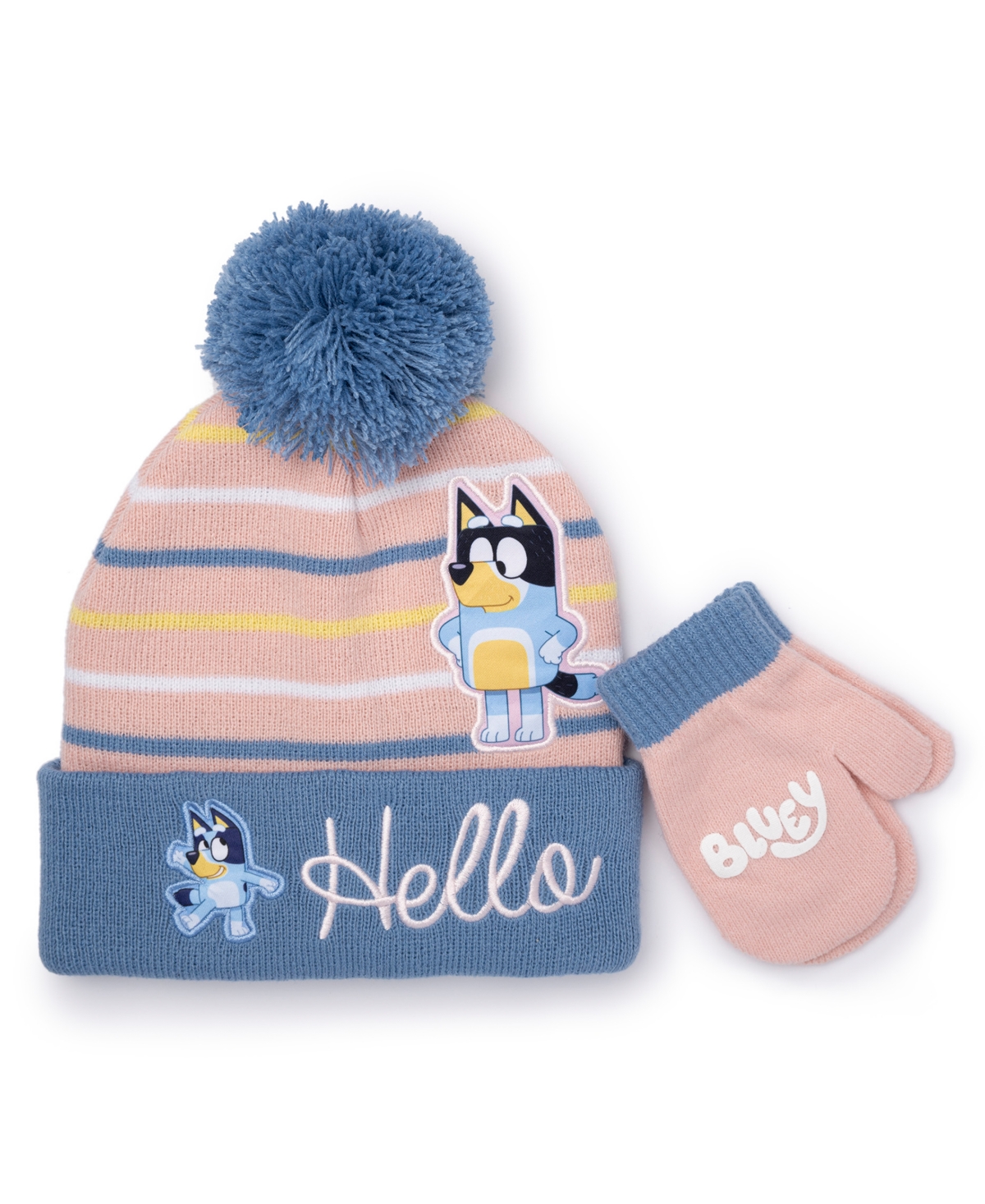 Click here for Berkshire Toddler Girls 2-Piece Bluey Beanie and M... prices