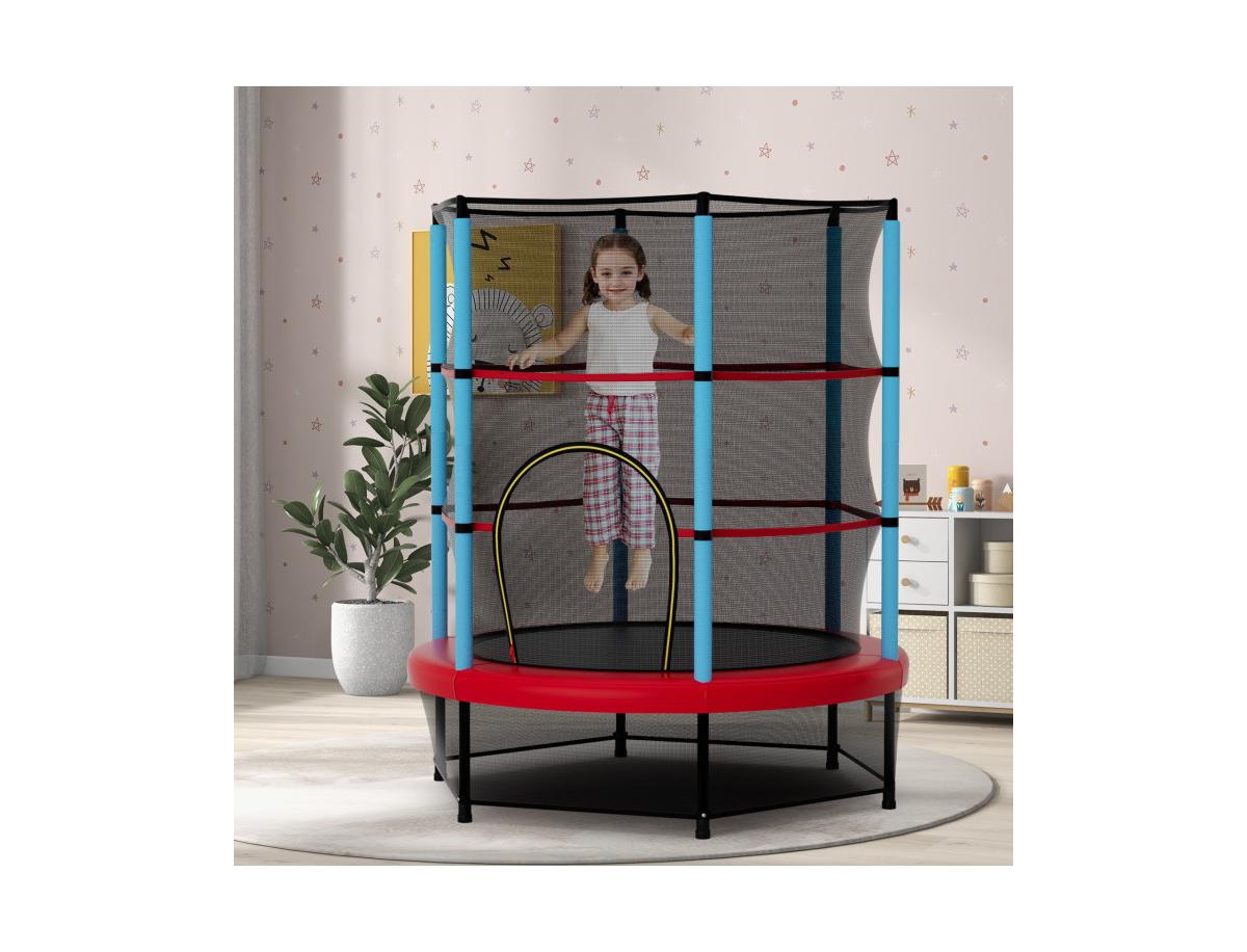 Click here for Akiudex 55 Inch Kids Trampoline with Enclosure Net... prices