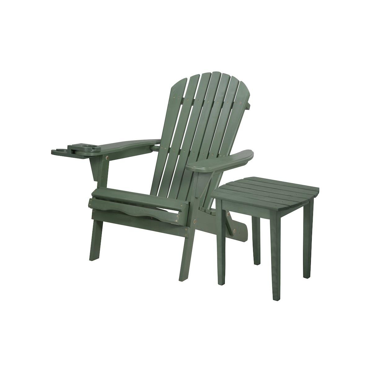 Click here for Jiallo Foldable Adirondack Chair With Cup Holder W... prices