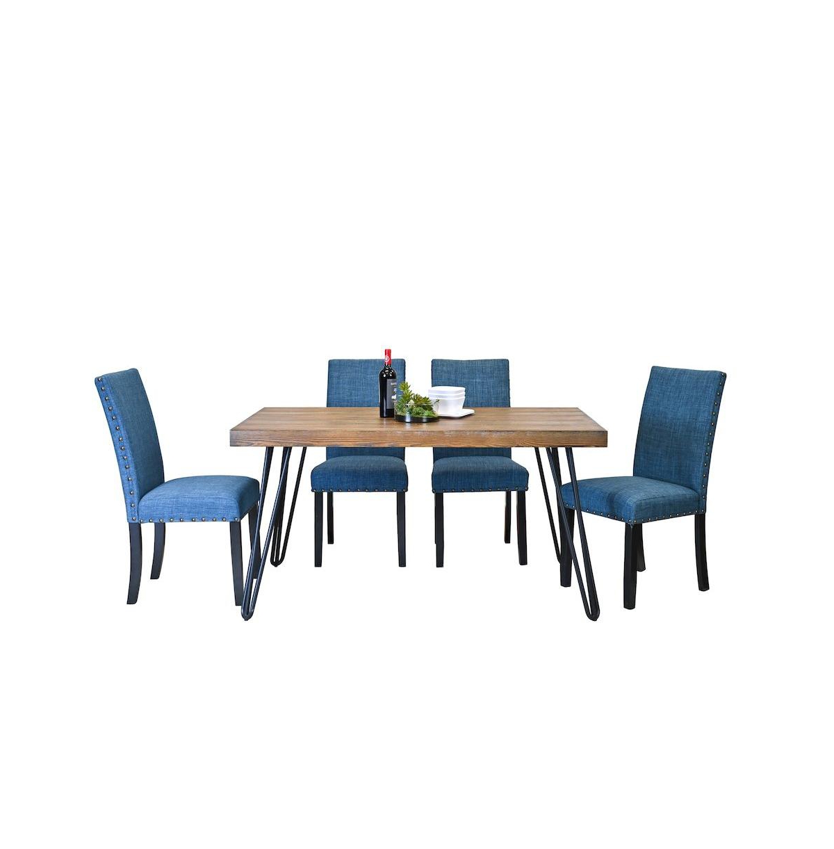 Click here for Roundhill Furniture Amisos 5-Pc Dining Set  Hairpi... prices