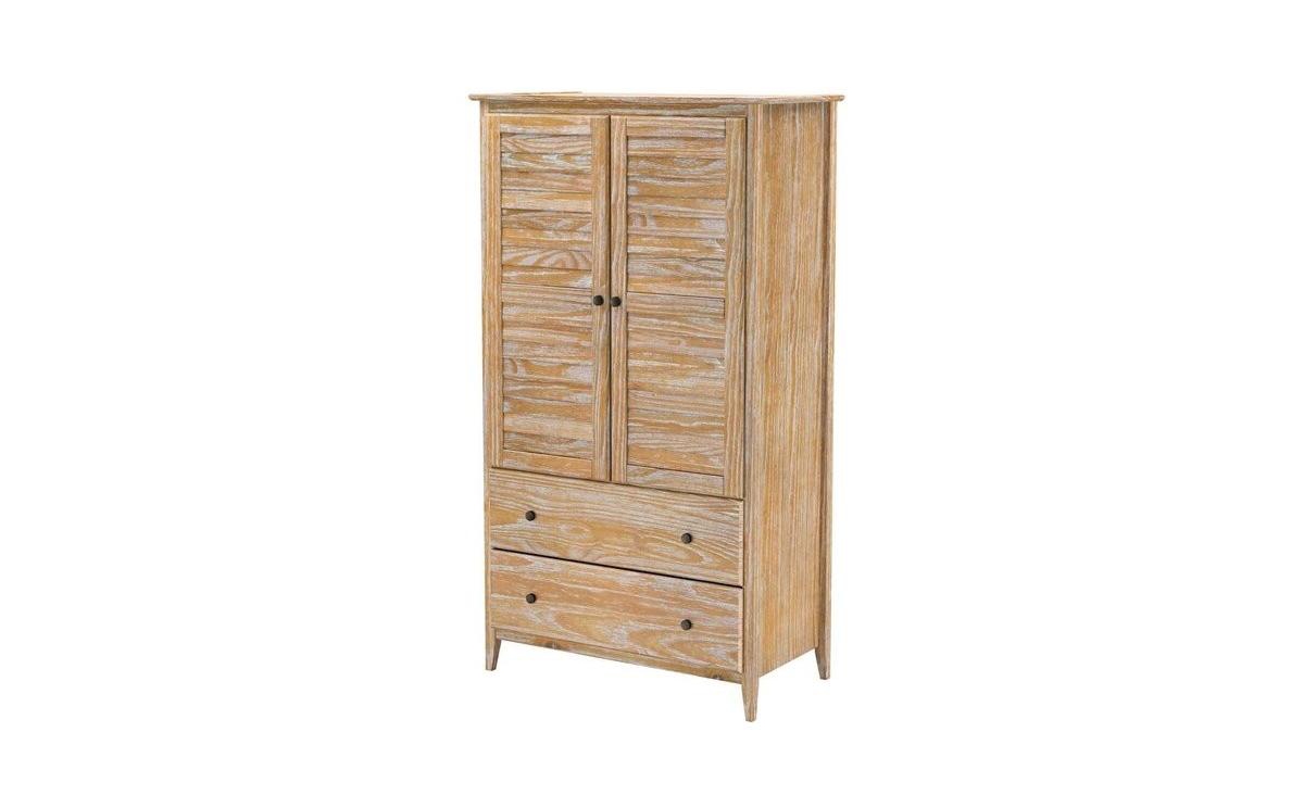 Click here for Slickblue Farmhouse Louvered Armoire in Distressed... prices