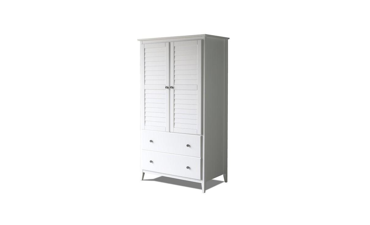 Click here for Slickblue Farmhouse Louvered Armoire in Distressed... prices
