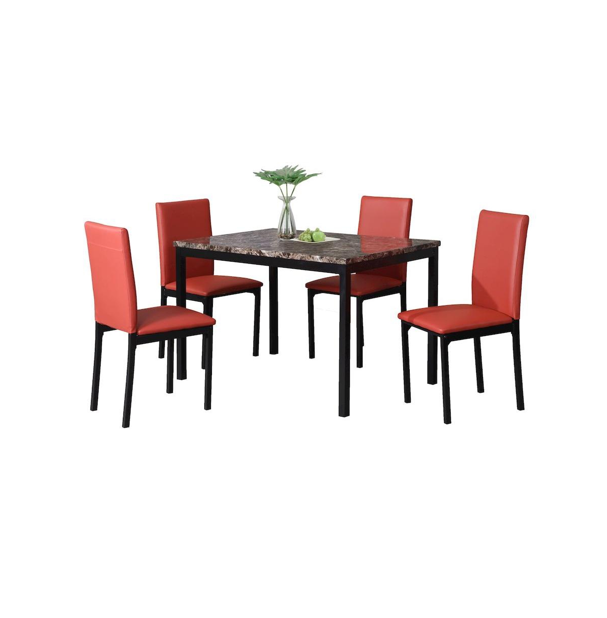 Click here for Roundhill Furniture Citico 5-Pc Dinette Set with L... prices