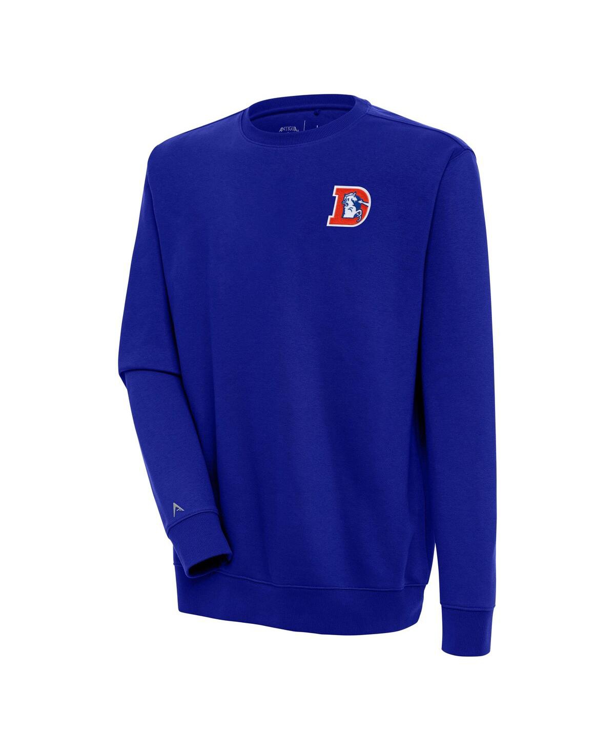 Click here for Antigua Mens Royal Denver Broncos Throwback Logo V... prices