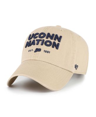 '47 Brand Men's Khaki UConn Huskies Clean Up Adjustable Hat - Macy's