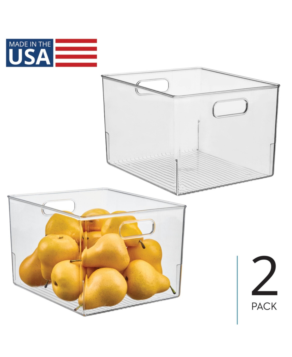 Click here for iDesign Plastic Storage Bin with Handles - Set of... prices