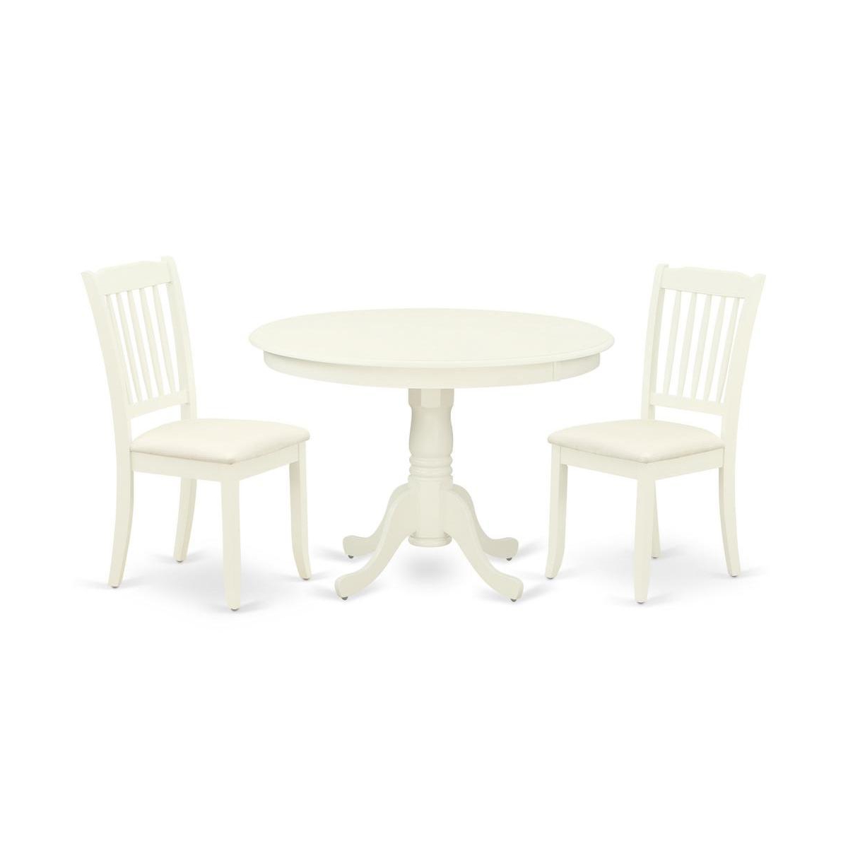 Click here for East West Furniture Dining Room Set Linen White -... prices