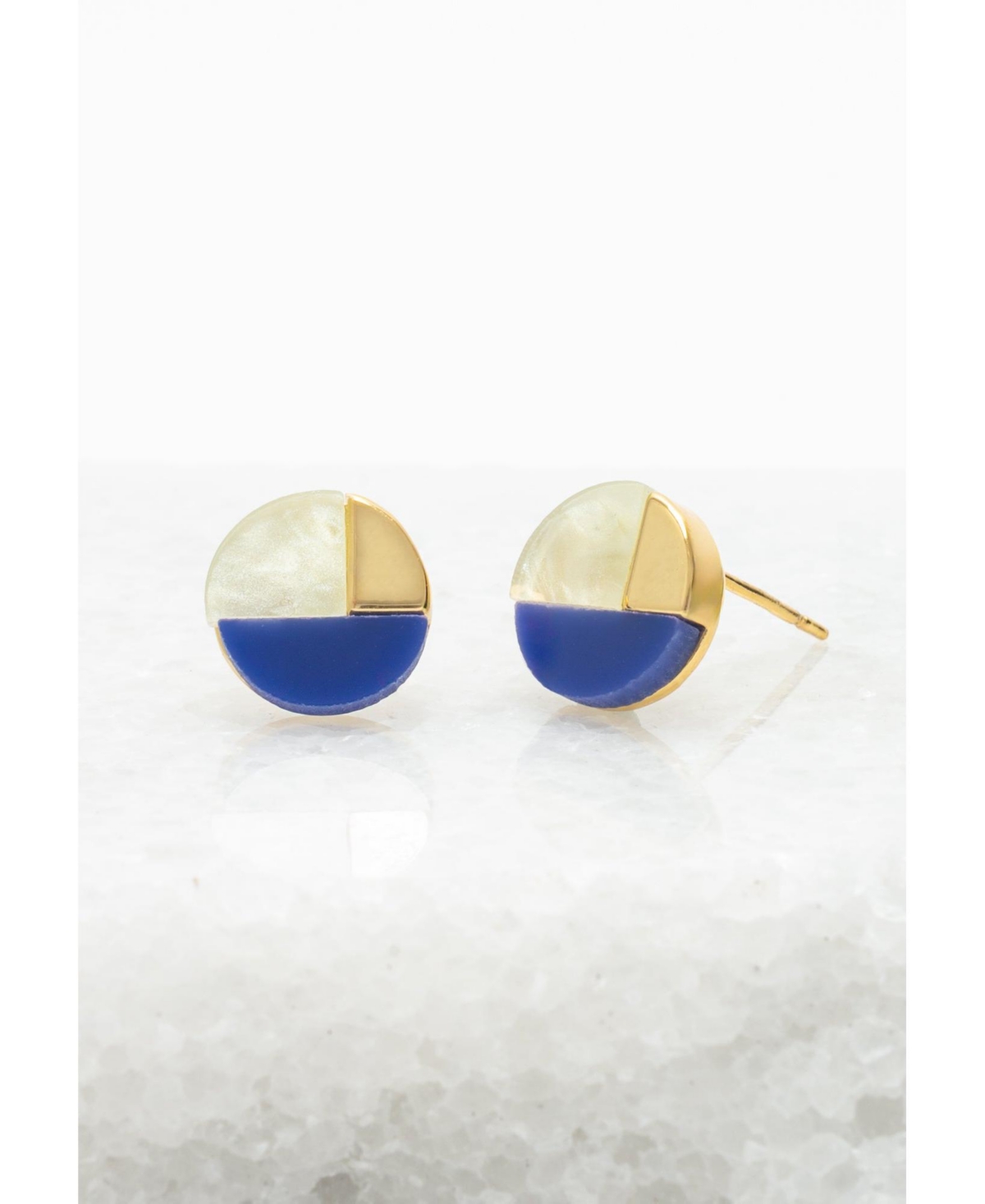 Click here for Starfish Project Radiant Horizon Studs - Blue  gol... prices