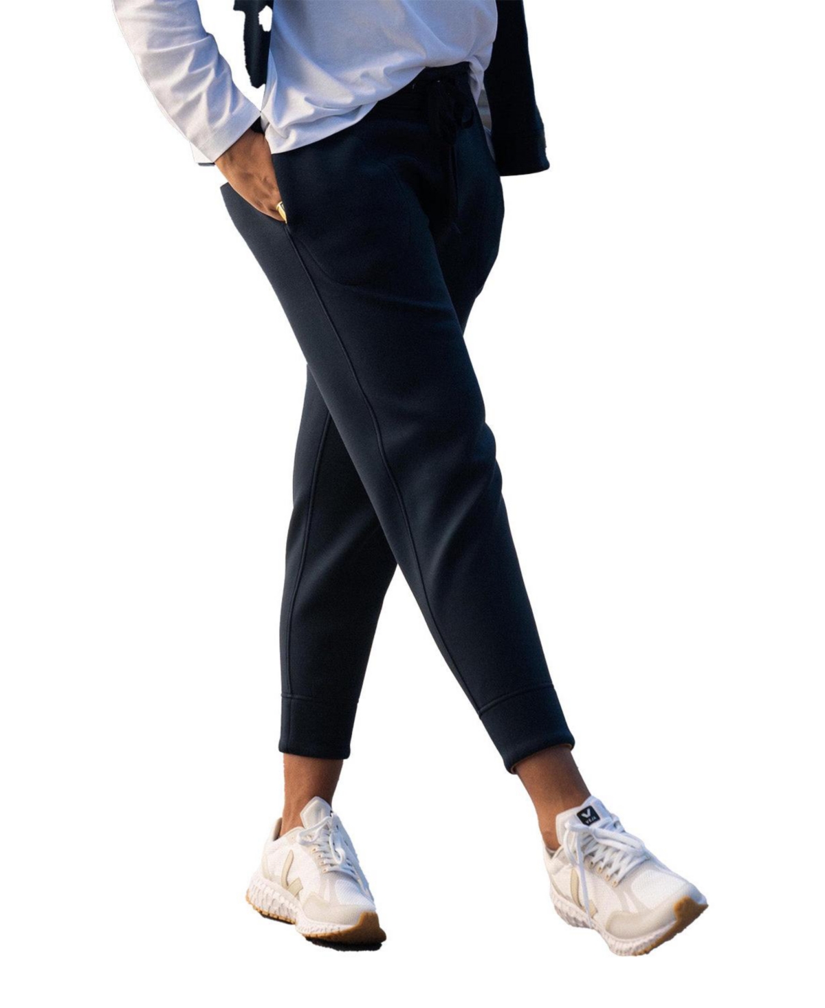Click here for Ansea Womens The Reversible Sweatpant - Navy/ came... prices