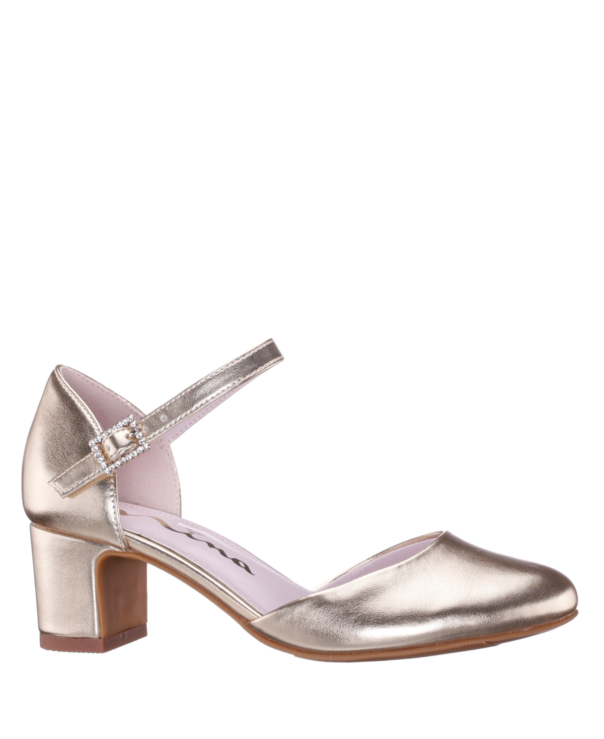 Click here for Nina Big Girls Macey Heel Pumps - Gold prices