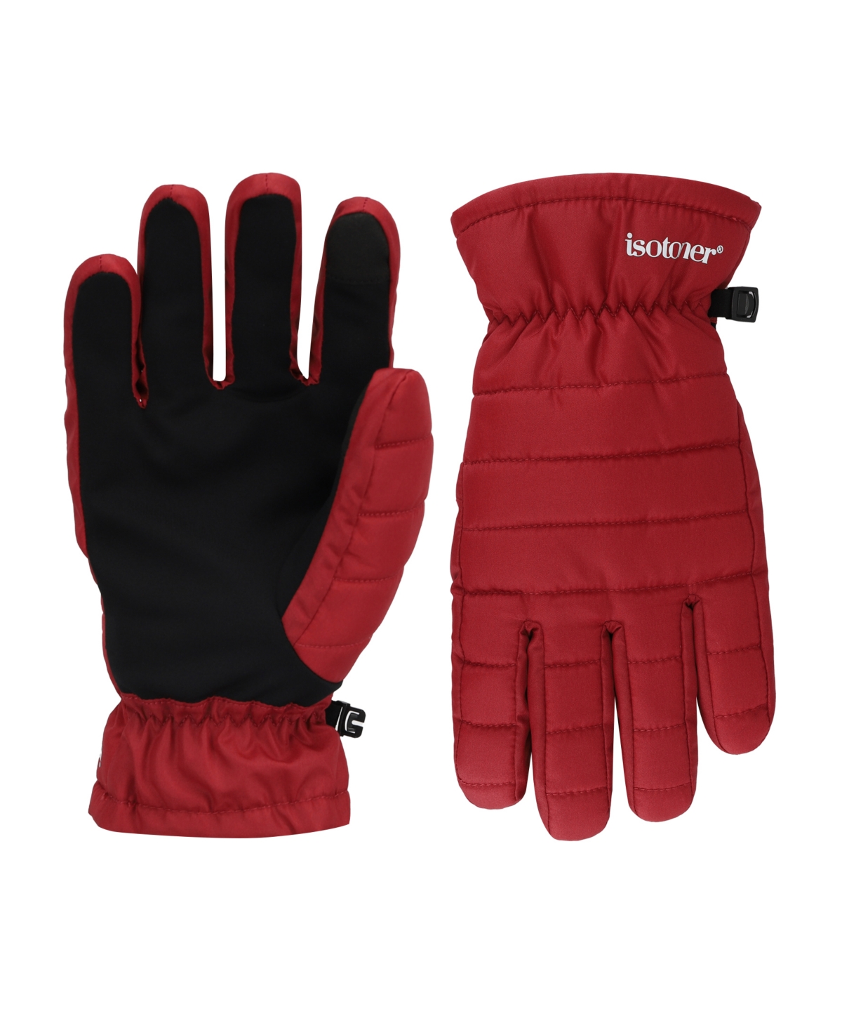 Click here for Isotoner Signature Mens Quilted Gloves - Chili prices