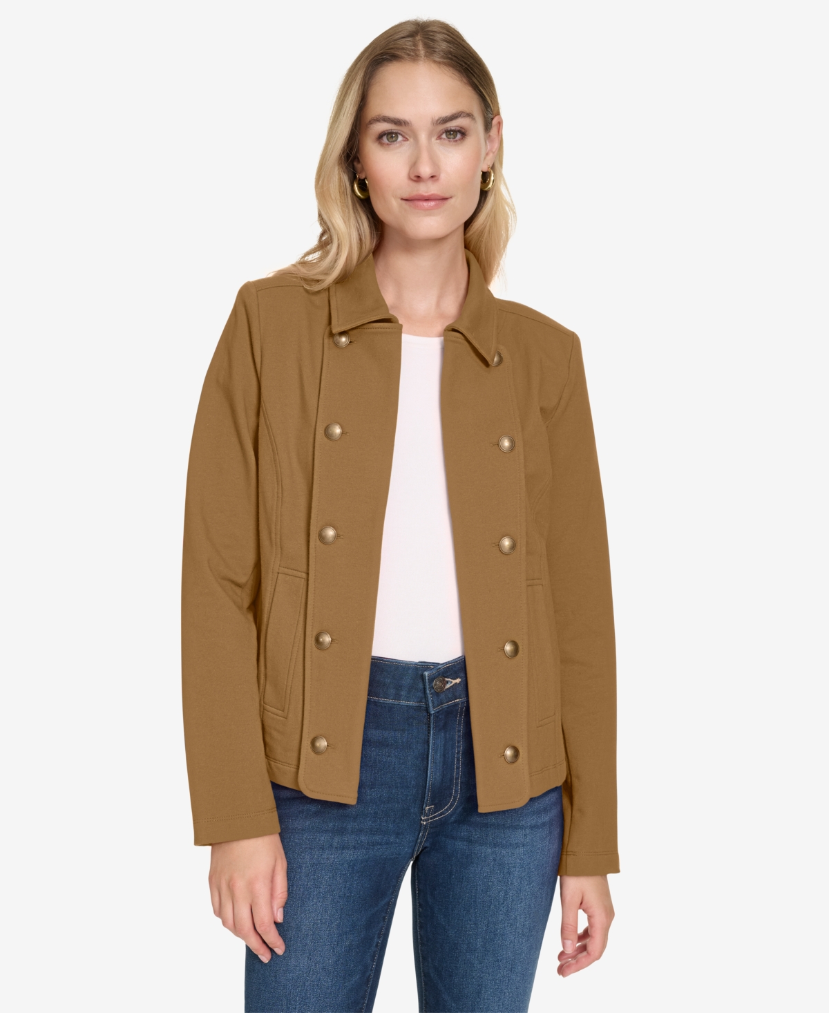 Click here for Nautica Jeans Womens Open-Front Captains Jacket  O... prices