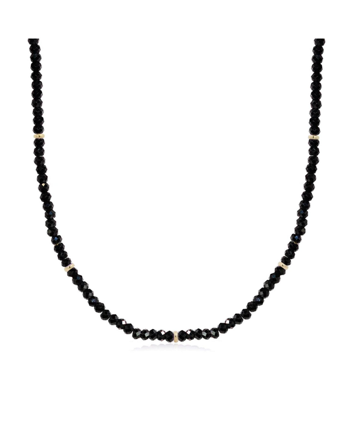Click here for The Lovery Black Spinel Bead Necklace 14K Gold - B... prices