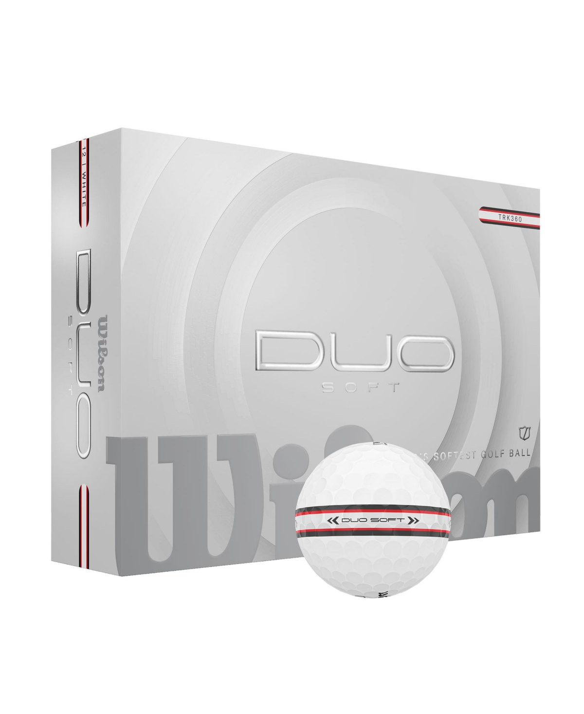 Click here for Wilson Duo Soft TRK360 Golf Balls - Dozen - White prices