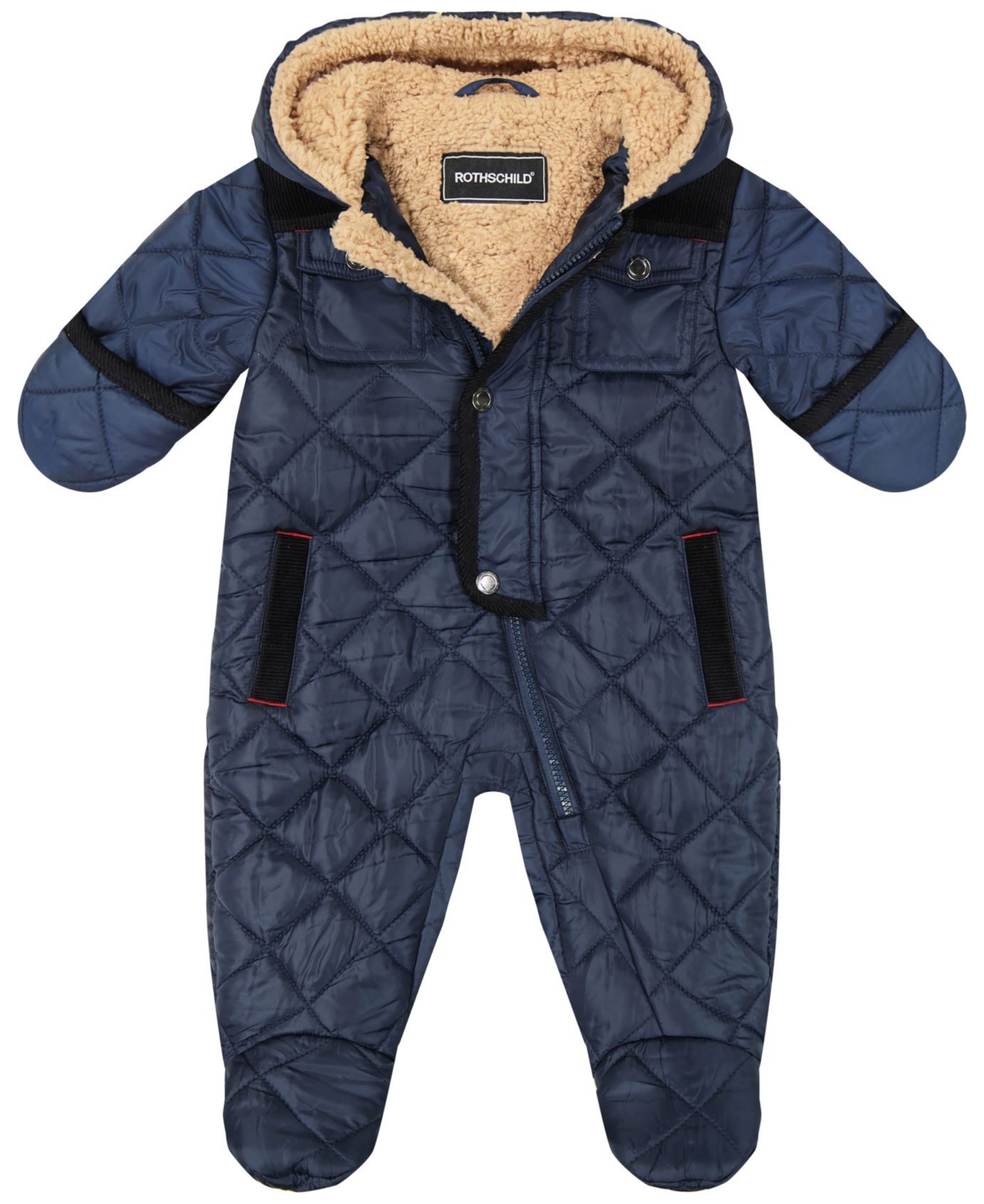 Click here for S Rothschild & Co Baby Boys Barn Quilt Pram - Navy prices