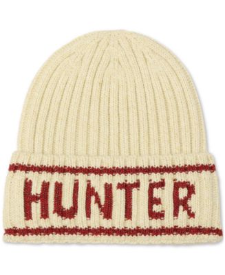Hunter Metallic Rib Logo Cuff Beanie - Macy's