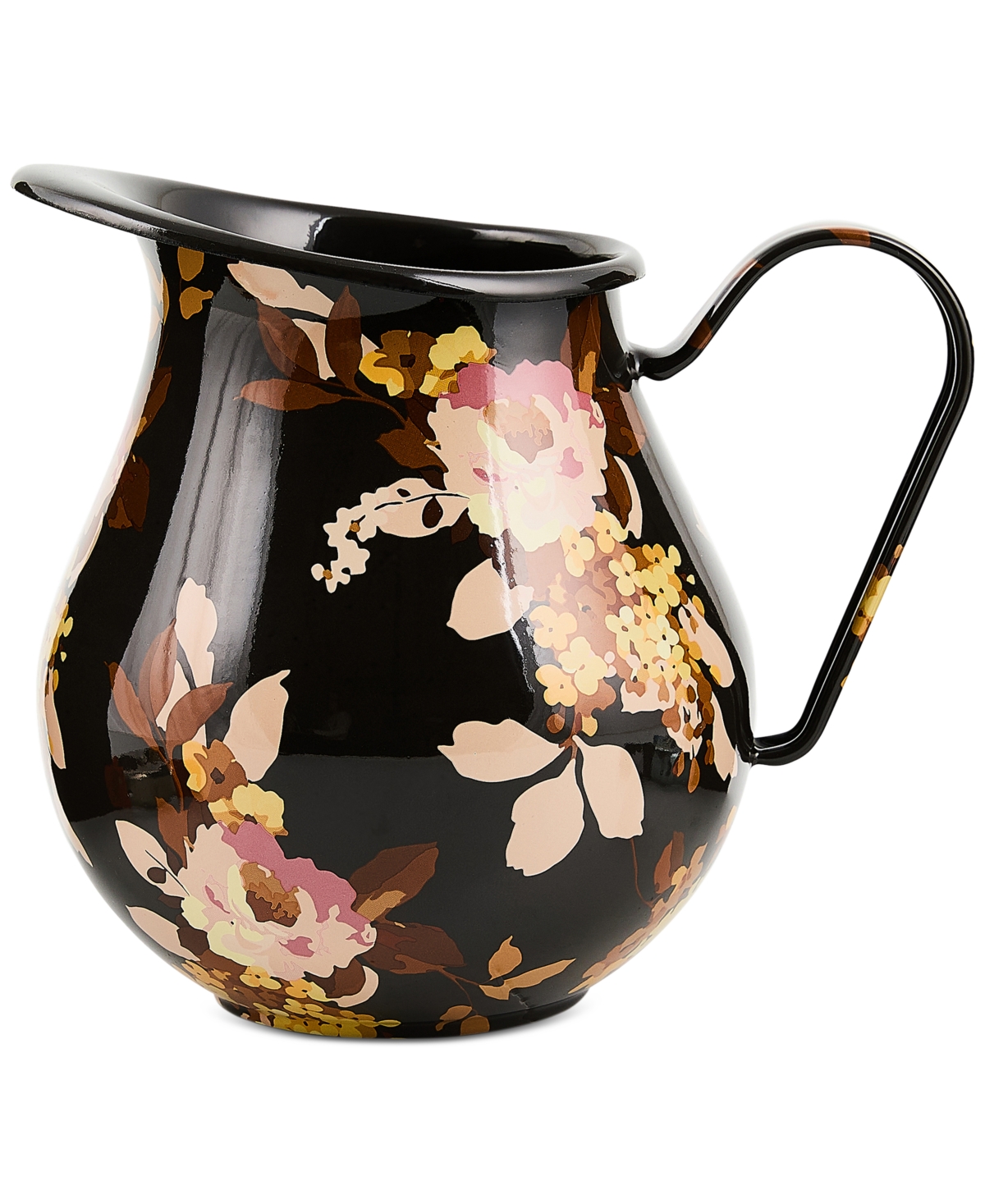 Click here for MacKenzie-Childs Wild Rose Brown Pitcher - Mocha prices
