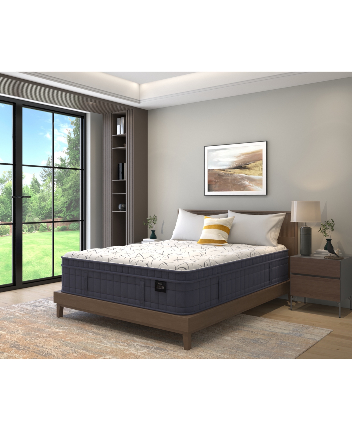 Click here for Luxury by King Koil Solace 15 Plush Hand-Tufted Eu... prices