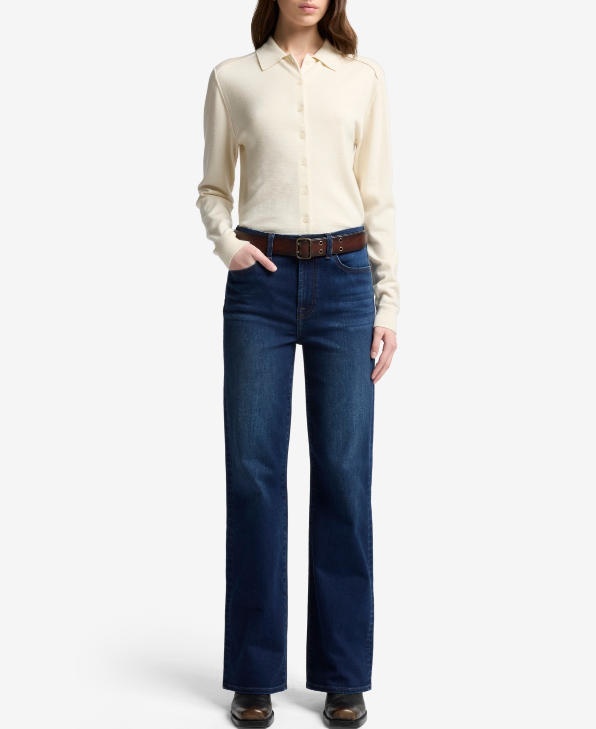 Click here for 7 For All Mankind Womens Alexa Wide-Leg Jeans - Al... prices