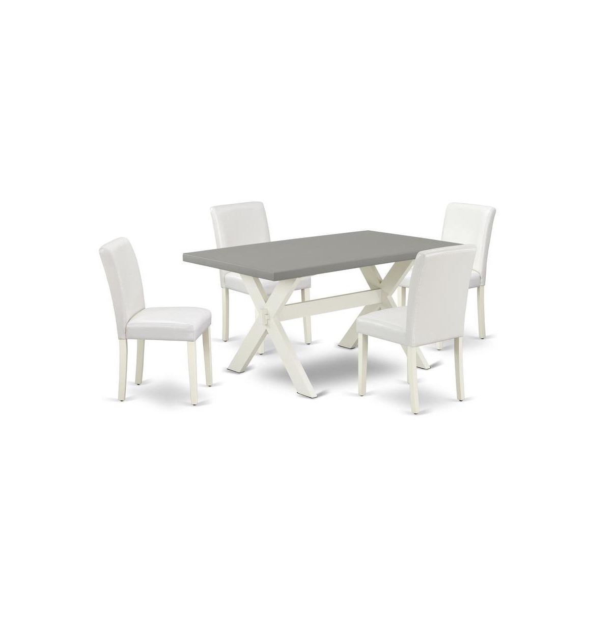 Click here for East West Furniture 5-Piece Fashionable Modern Din... prices