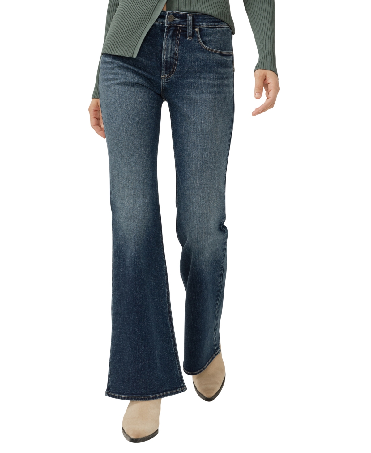 Click here for Silver Jeans Co. Womens Most Wanted Mid Rise Flare... prices