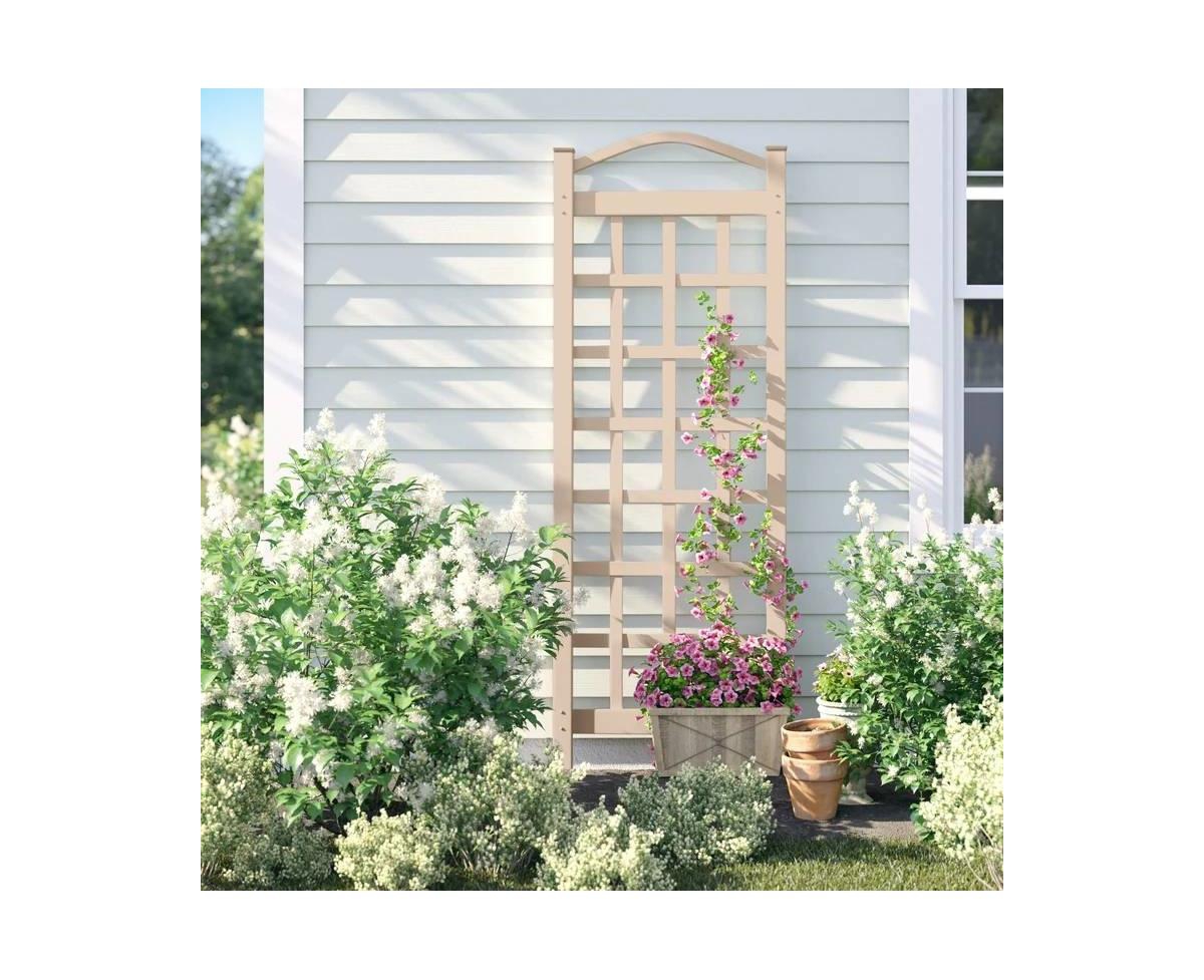 Click here for Slickblue Tall Mocha Vinyl Garden Trellis for Clim... prices