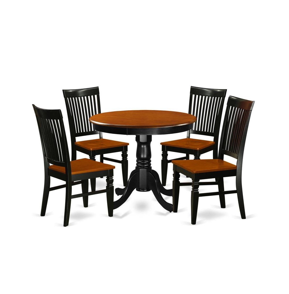 Click here for East West Furniture Dining Room Set Black & Cherry... prices