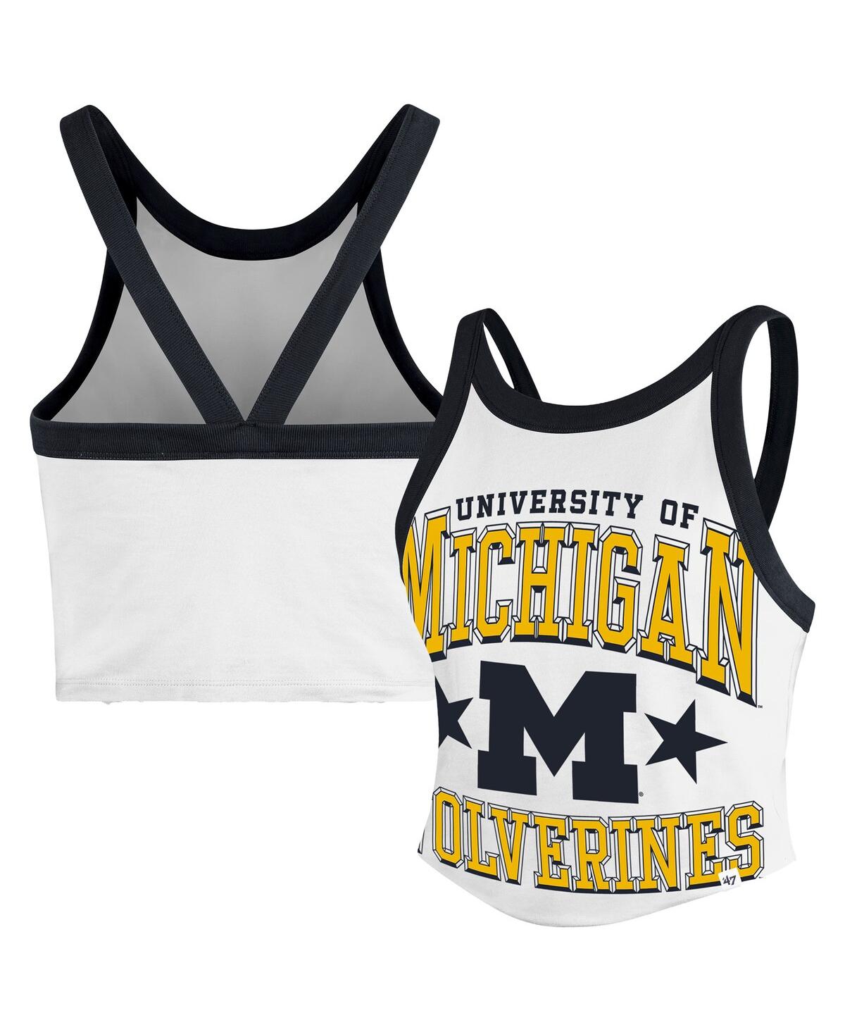 Click here for 47 Brand Womens White Michigan Wolverines Energize... prices