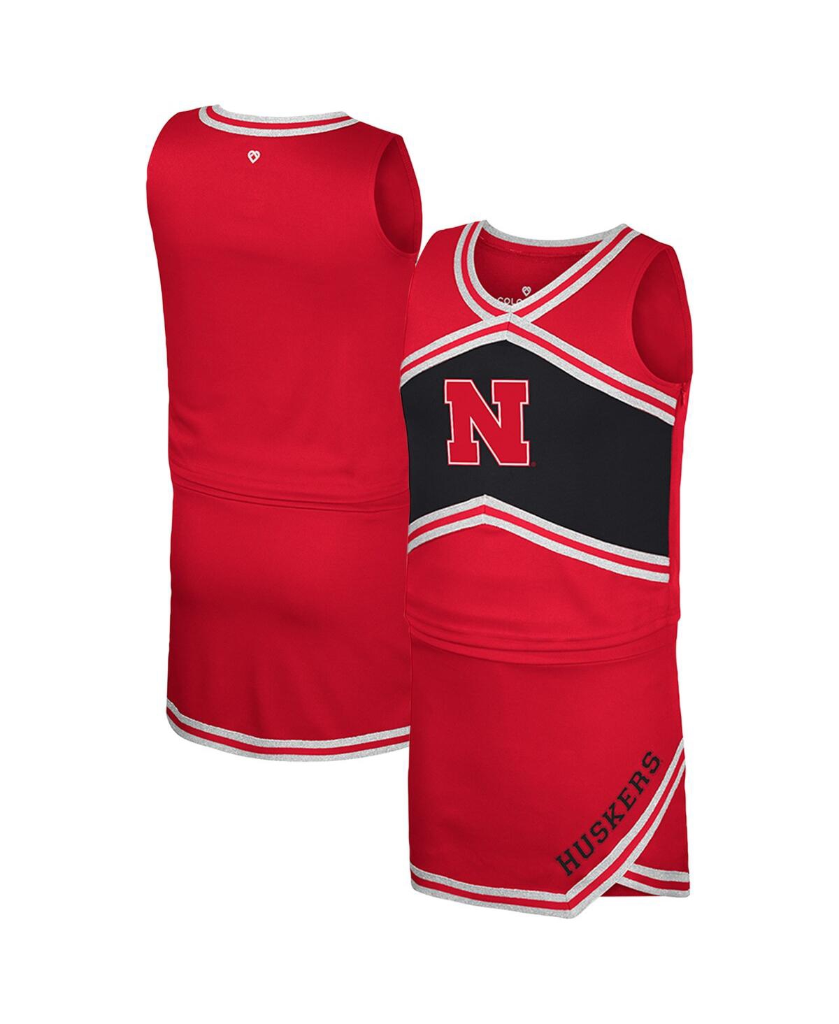 Click here for Colosseum Big Girls 2-Piece Scarlet Nebraska Huske... prices