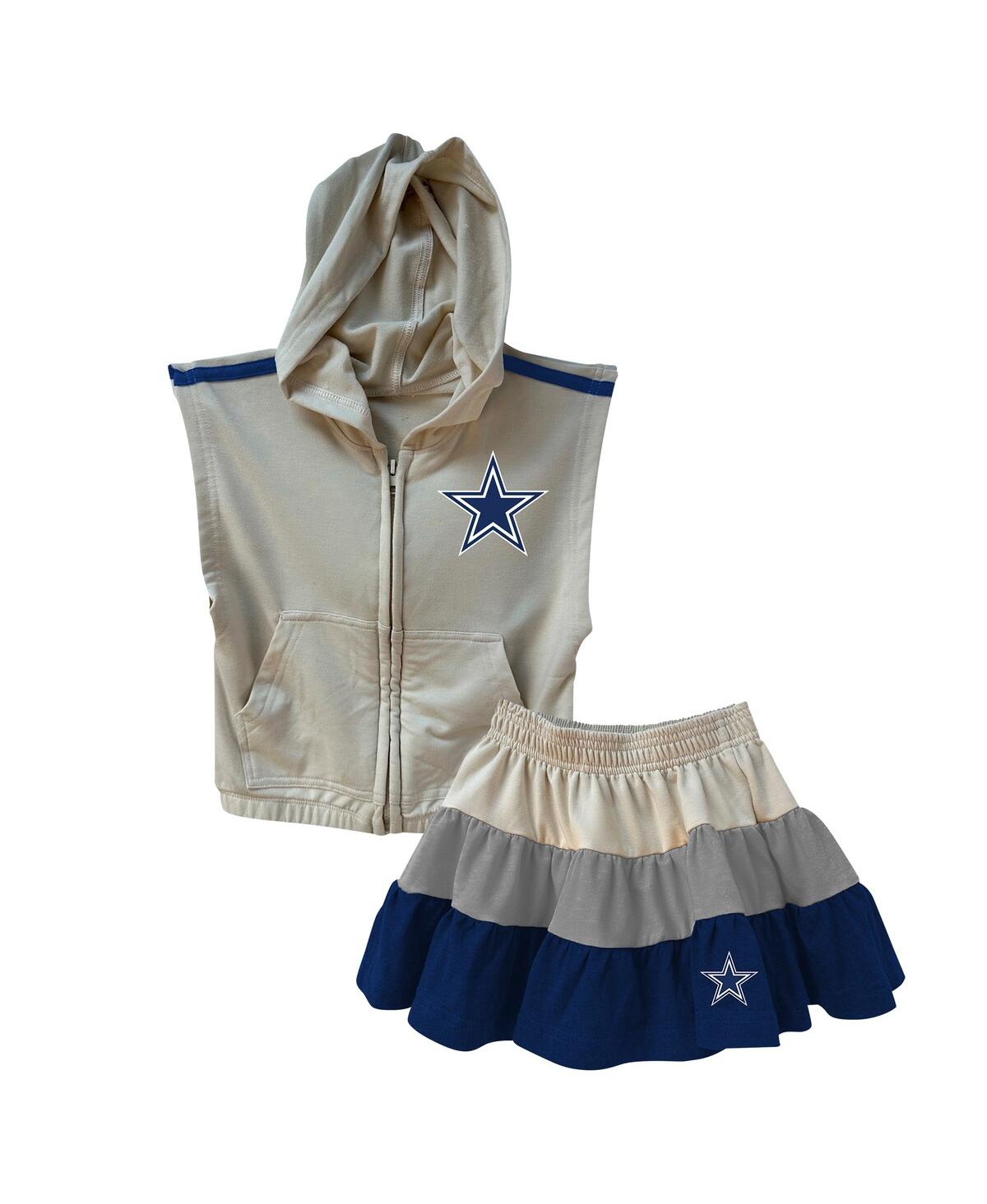 Click here for Wes & Willy Girls Toddler 3-Piece Silver/Navy Dall... prices