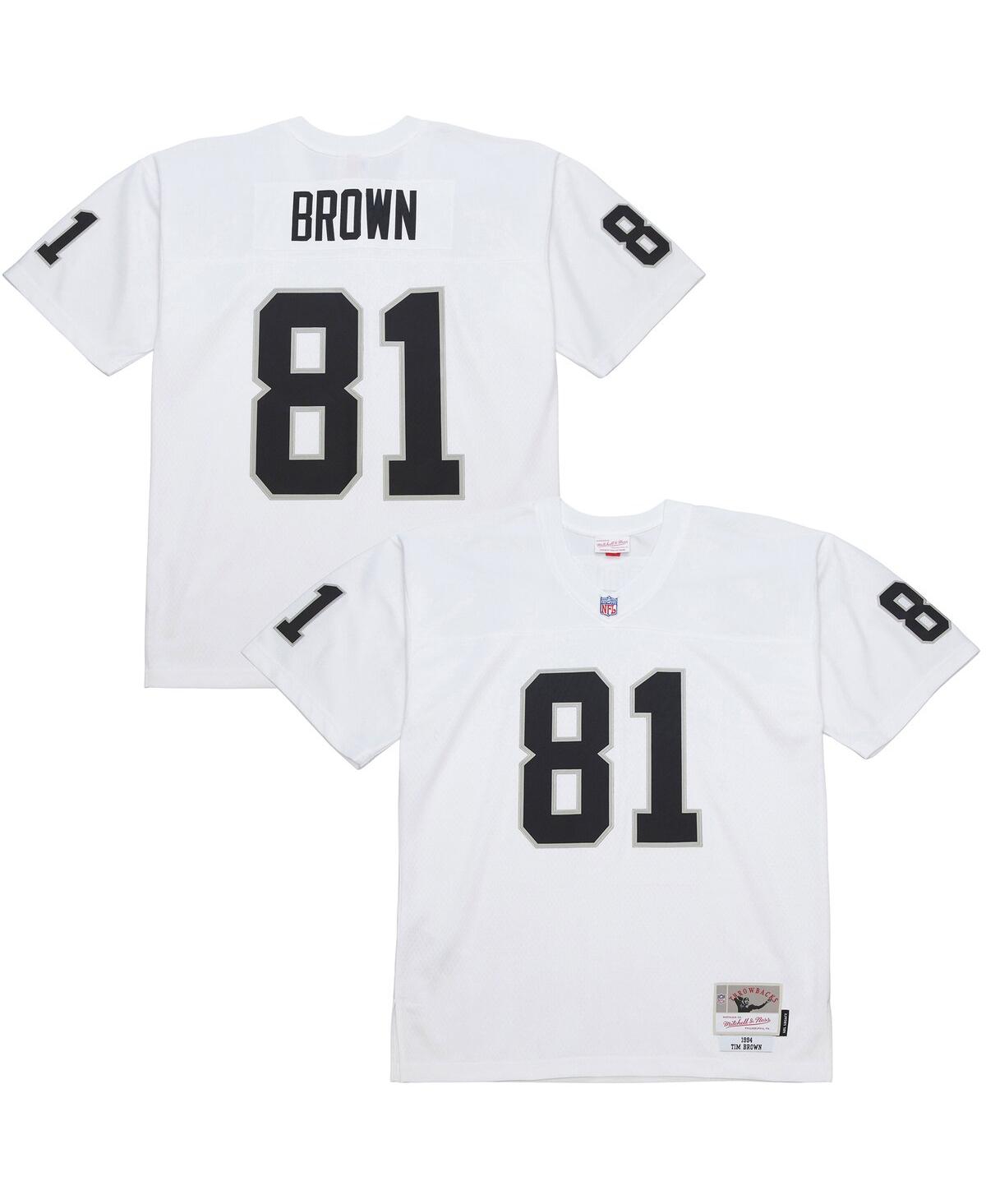 Click here for Mitchell & Ness Mens Tim Brown White Los Angeles R... prices